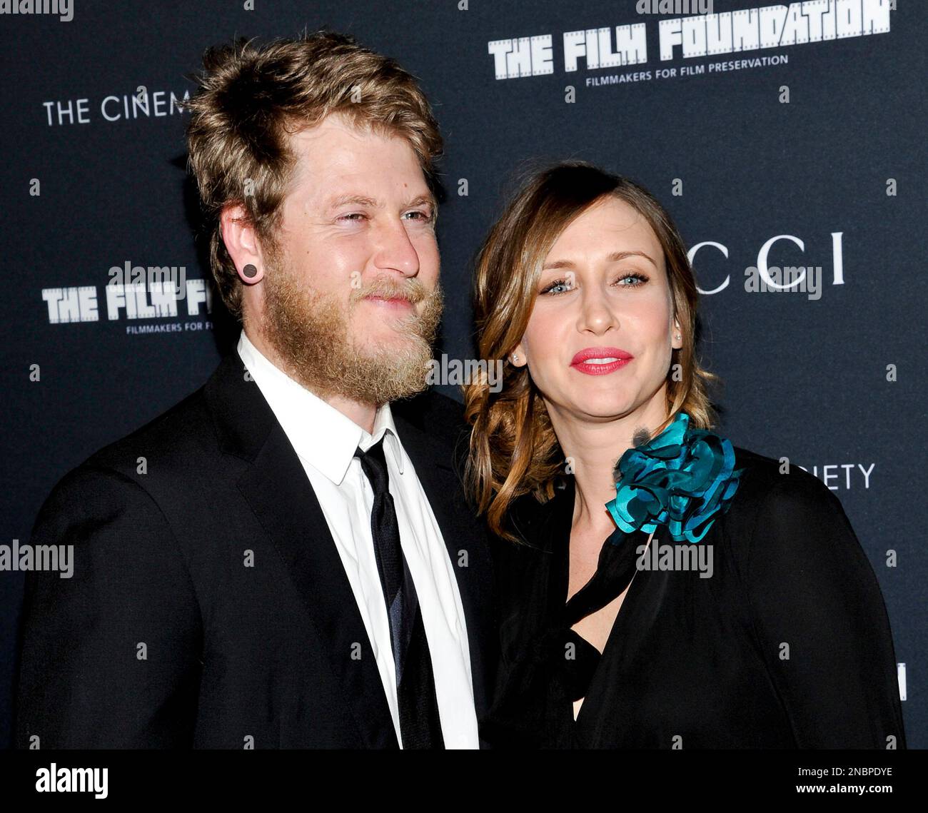Actress Vera Farmiga and husband Renn Hawkey attend a Cinema Society ...
