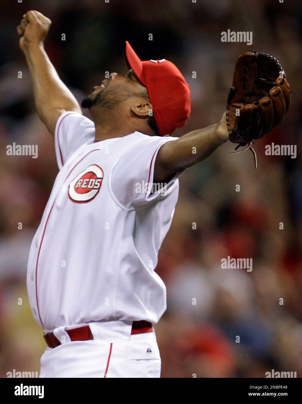 Cincinnati Reds relief pitcher Francisco Cordero celebrates after the ...