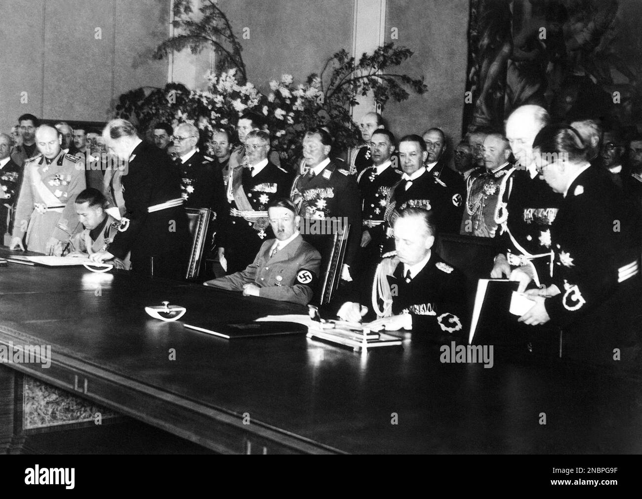 The signatures were formally given to the Italo-German pact when Count ...