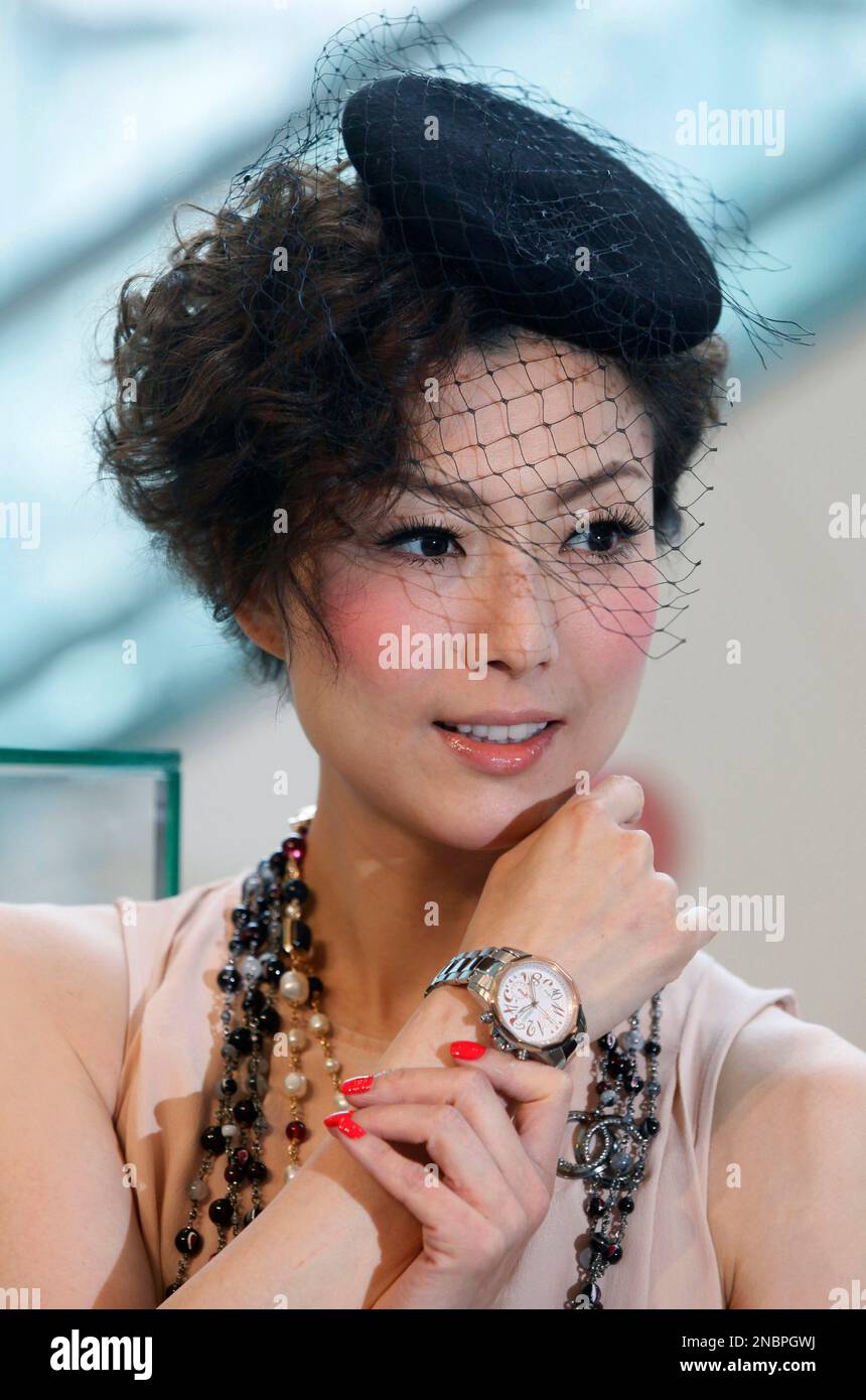 Hong Kong actress-singer Sammi Cheng attends a promotional event for a ...