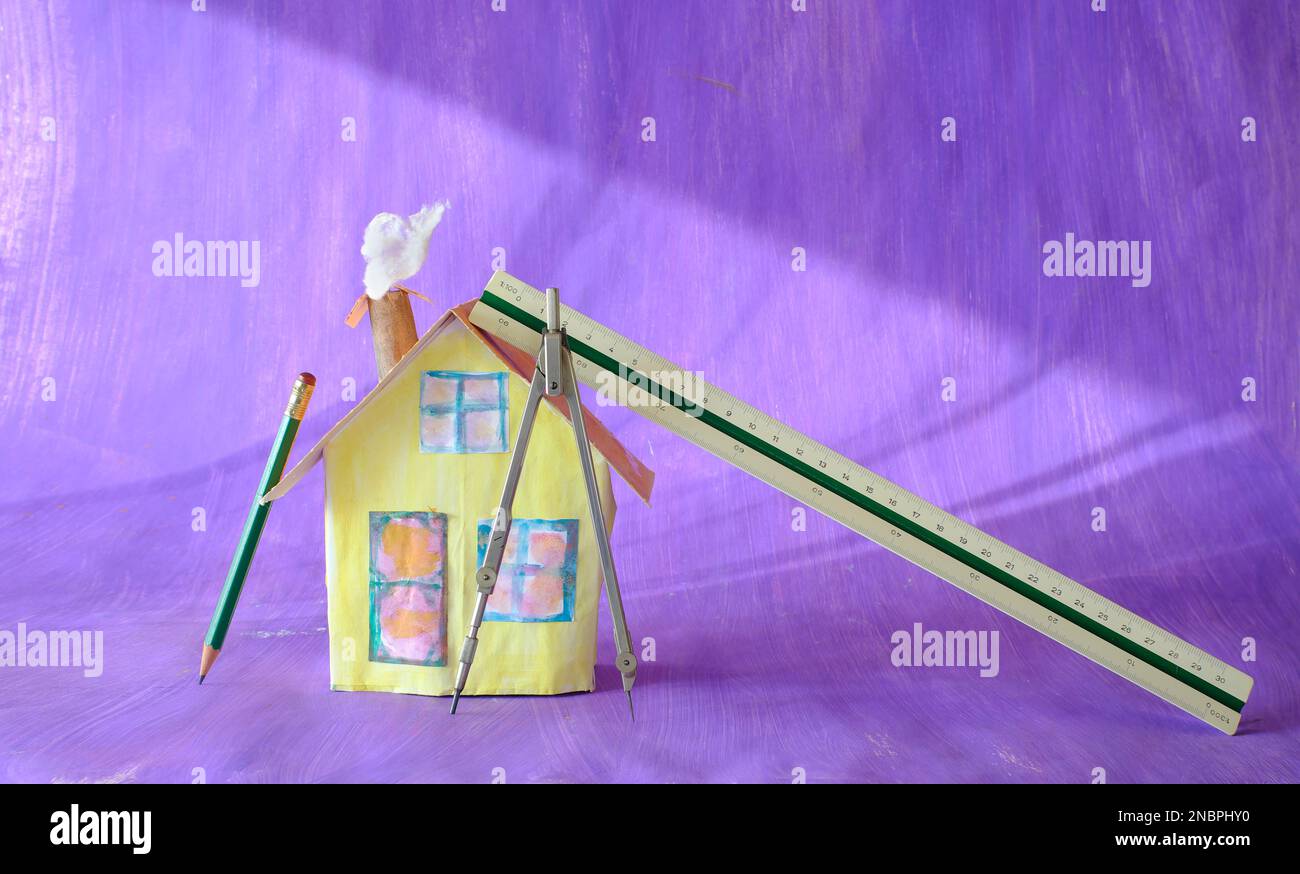 Construction and architecture concept.Residential building as cute ...