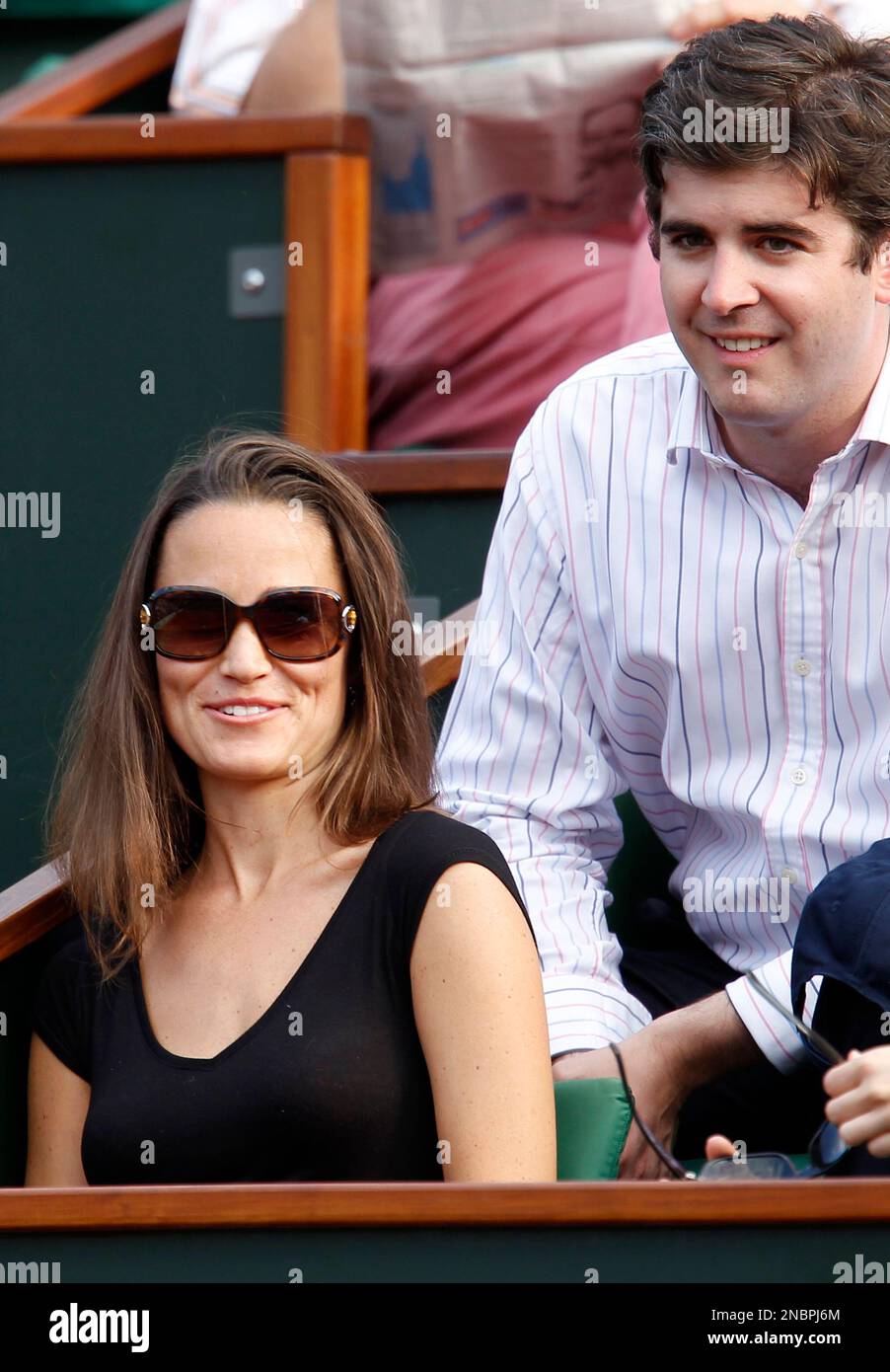 Pippa Middleton, sister of Kate, Duchess of Cambridge, watches Sweden's ...