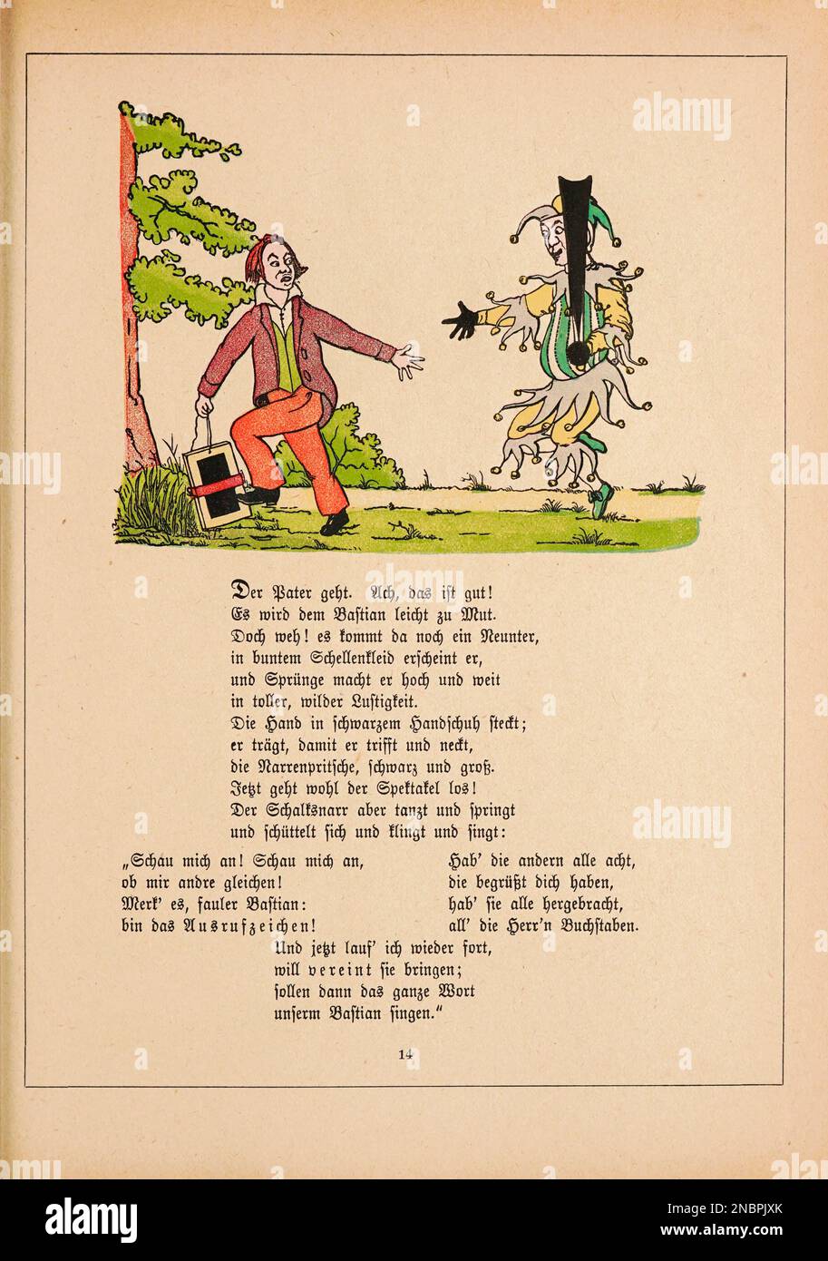 from the original German Version of the book ' Bastian der Faulpelz ...