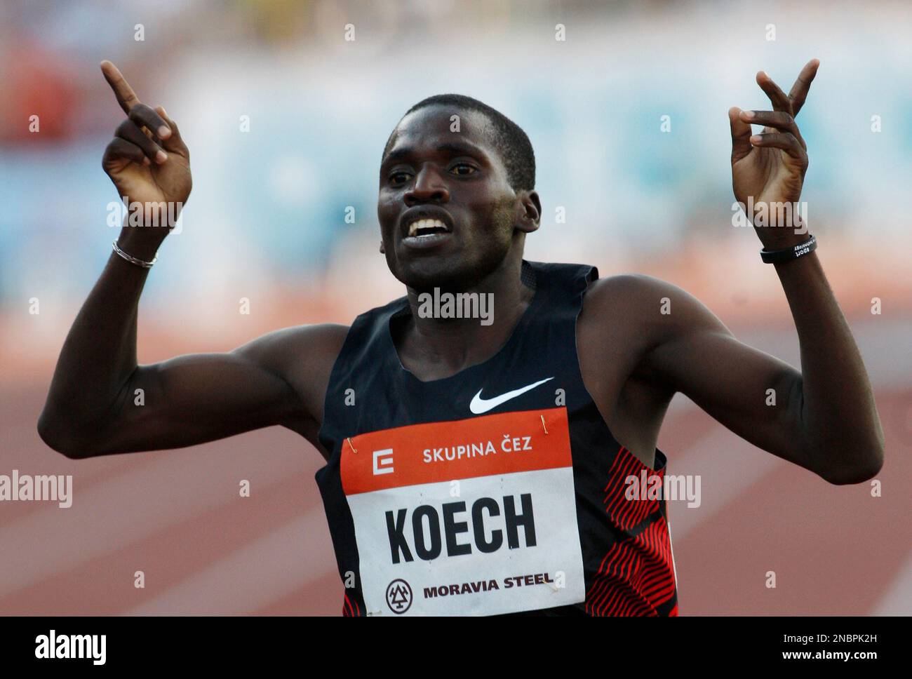 Kenya's Paul Kipsiele Koech celebrates winning the Men's 3000m ...