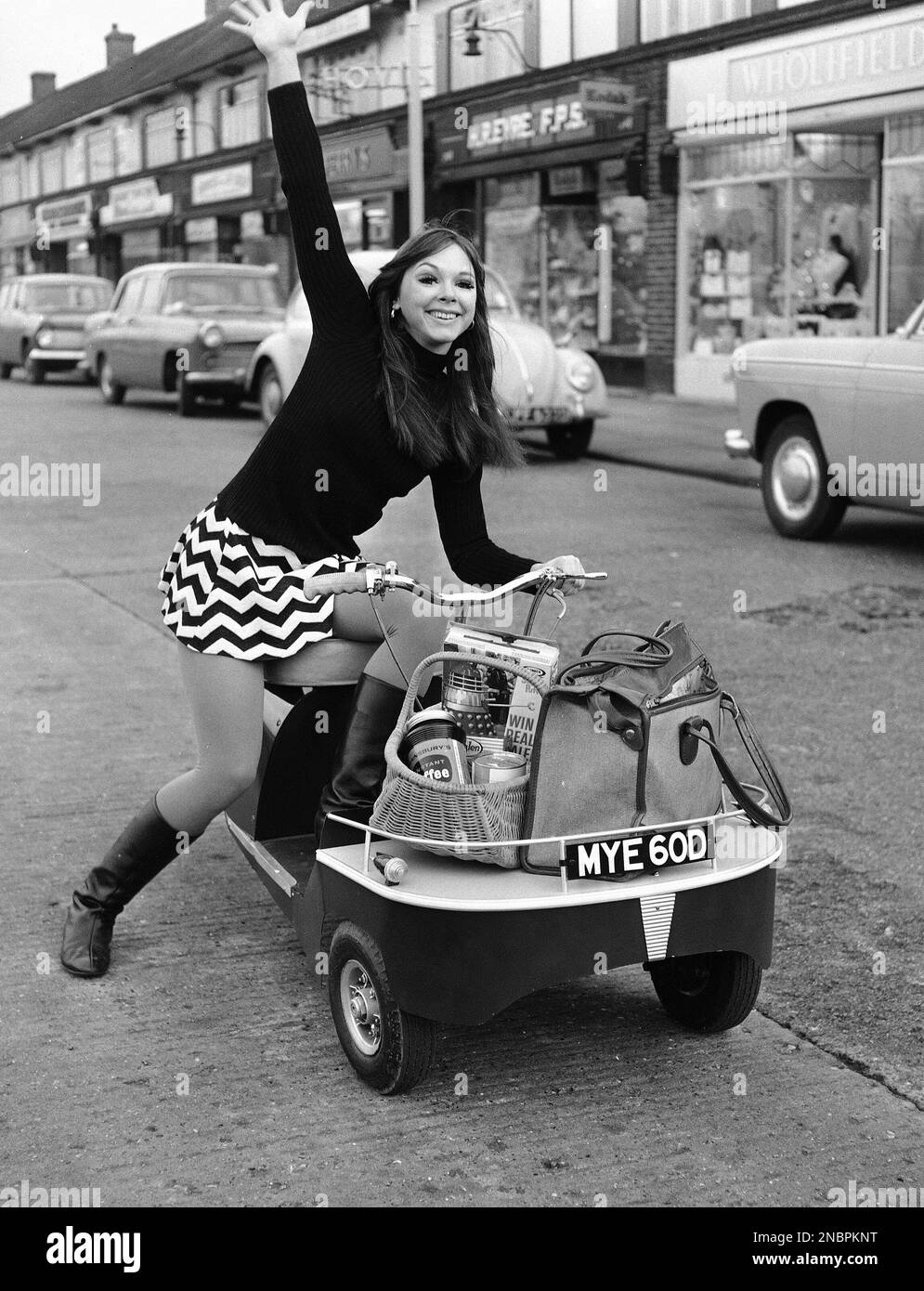 American dancer Felicity 'Flick' Colby with a new battery-powered mini ...