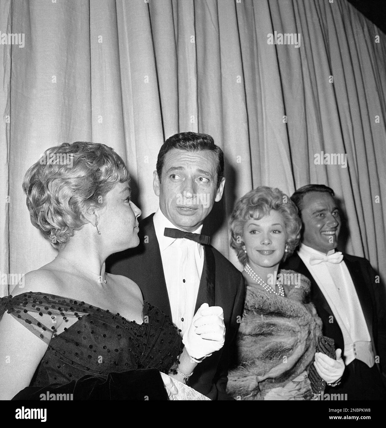 Simone Signoret, one of the nominees for best actress of the year for ...