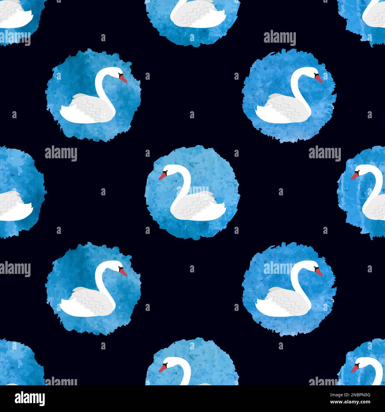 Swans wallpaper swan pattern hi-res stock photography and images - Alamy
