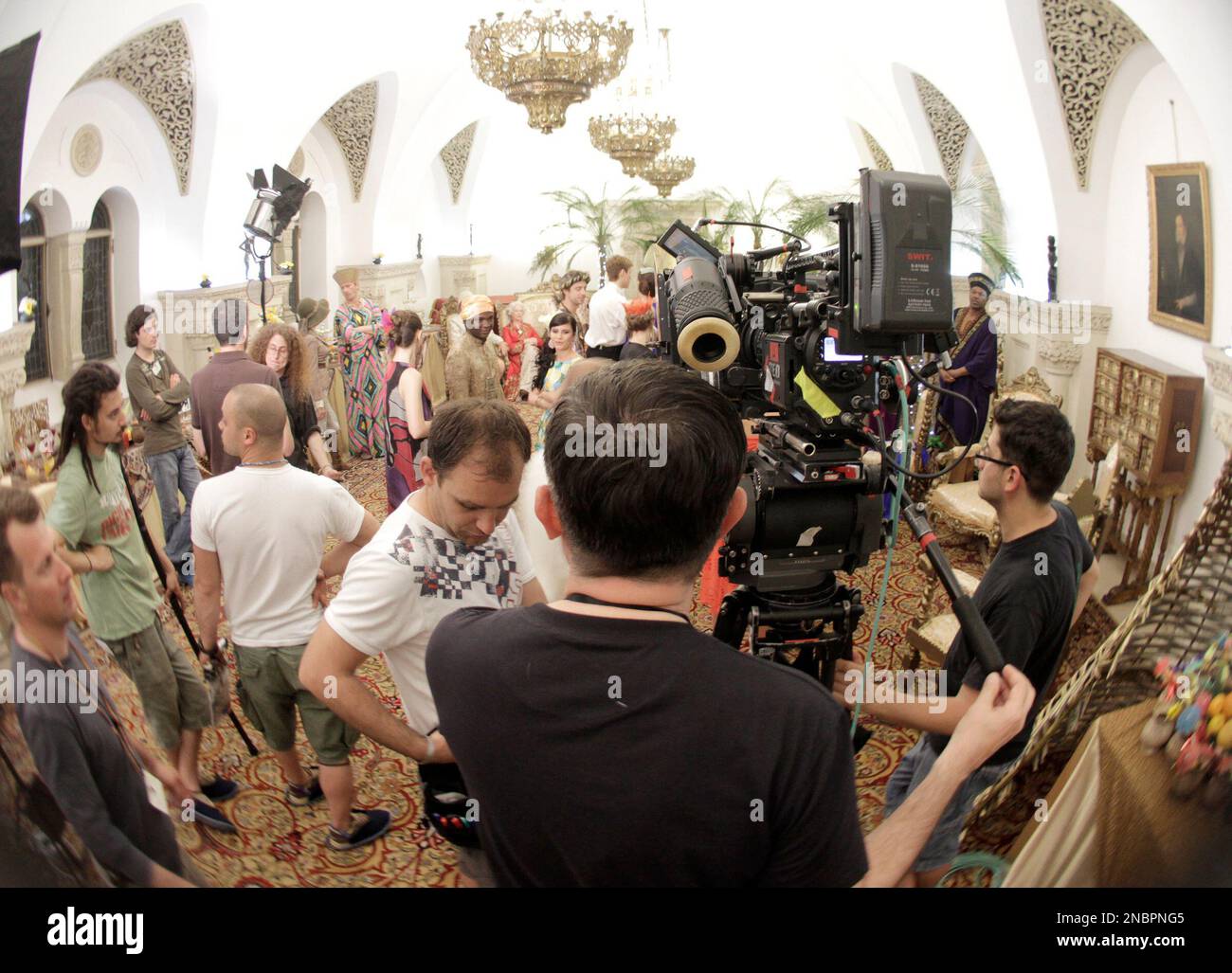 A general view shows the set of the movie "William & Kate: A Royal Love ...