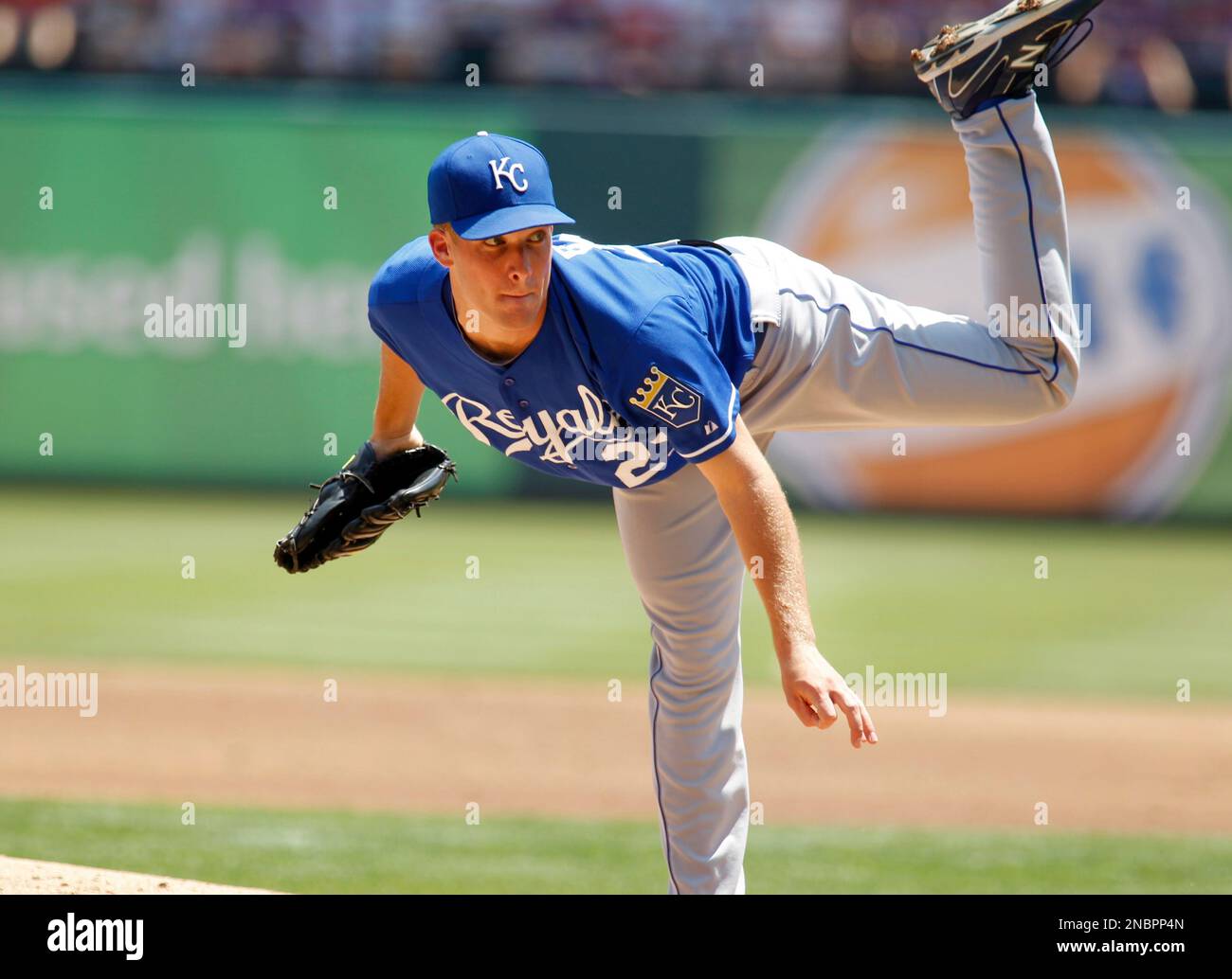 Kansas City Royals pitcher Danny Duffy during a major league baseball ...