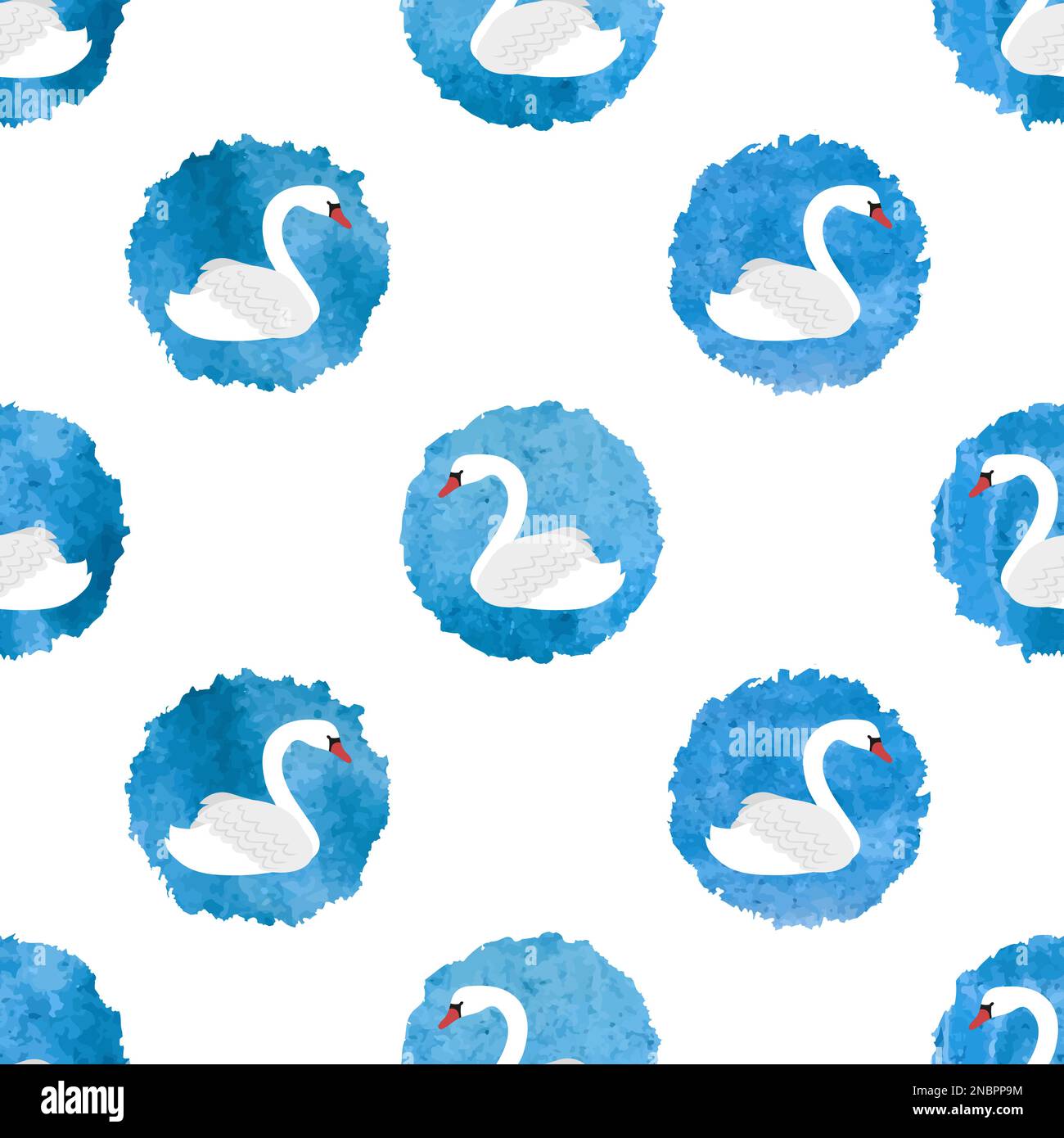 Swans wallpaper swan pattern hi-res stock photography and images - Alamy