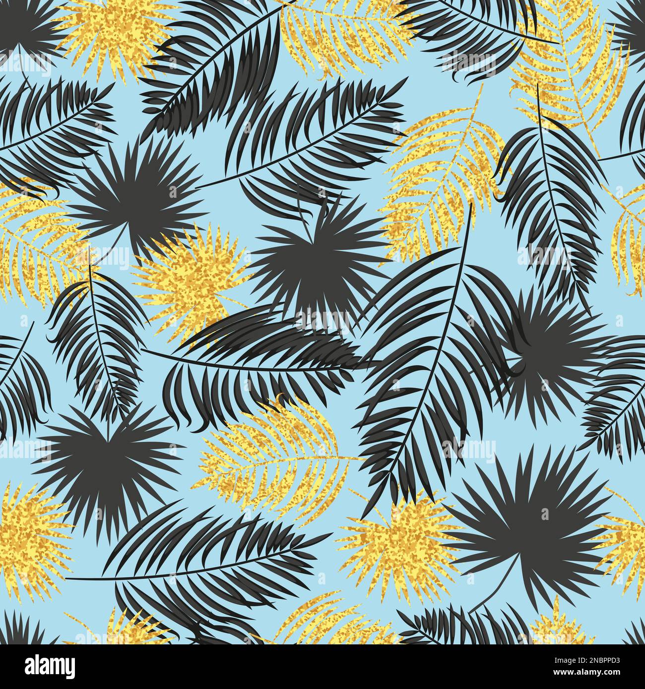 Seamless palm leaf pattern hi-res stock photography and images - Alamy