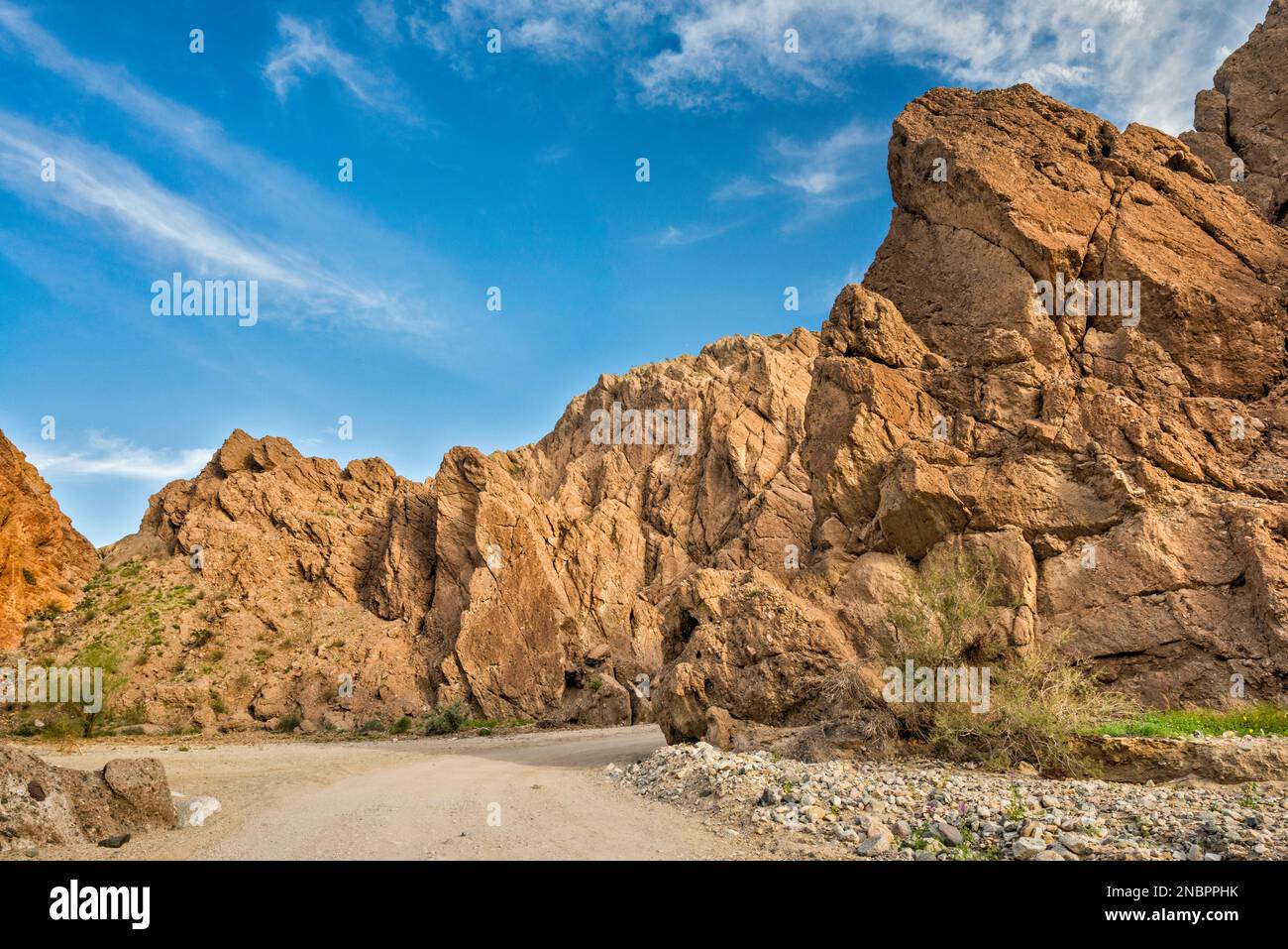 Rock formations in Painted Canyon, Mecca Hills Wilderness, Colorado ...