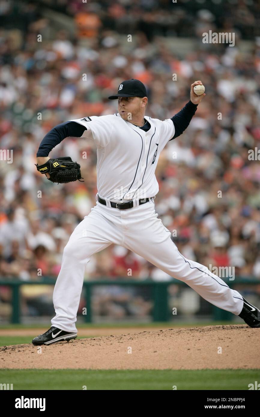 Detroit Tigers' David Purcey pitches against the Boston Red Sox in the ...