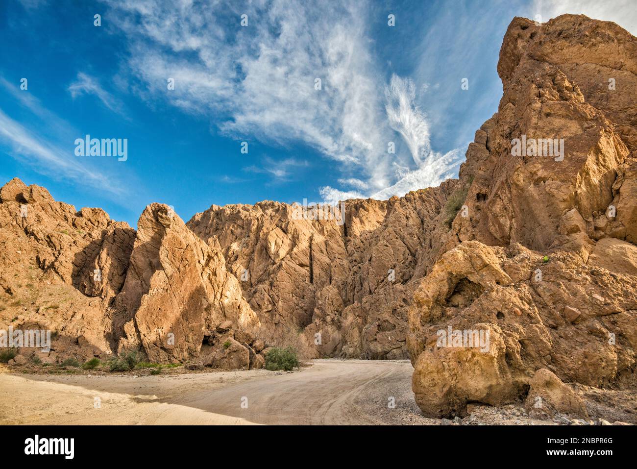 Rock formations in Painted Canyon, Mecca Hills Wilderness, Colorado ...