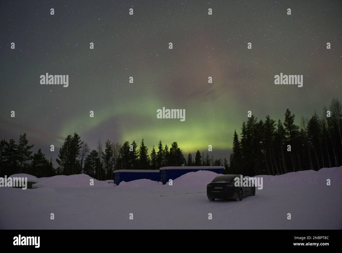 Kittila, Finland - Feb 12, 2023: Wonderful landscapes in Lapland ...