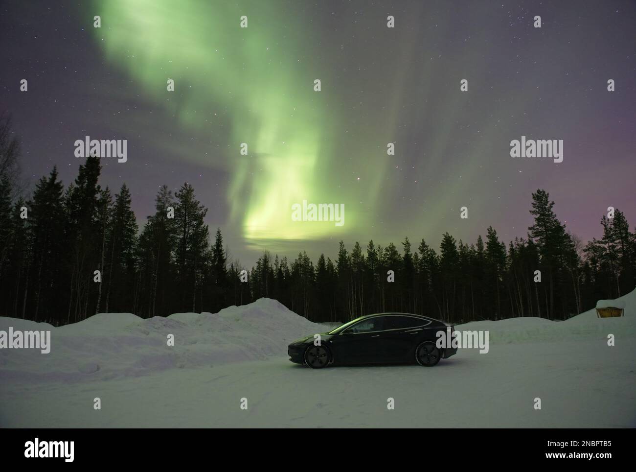 Kittila, Finland - Feb 12, 2023: Wonderful landscapes in Lapland ...