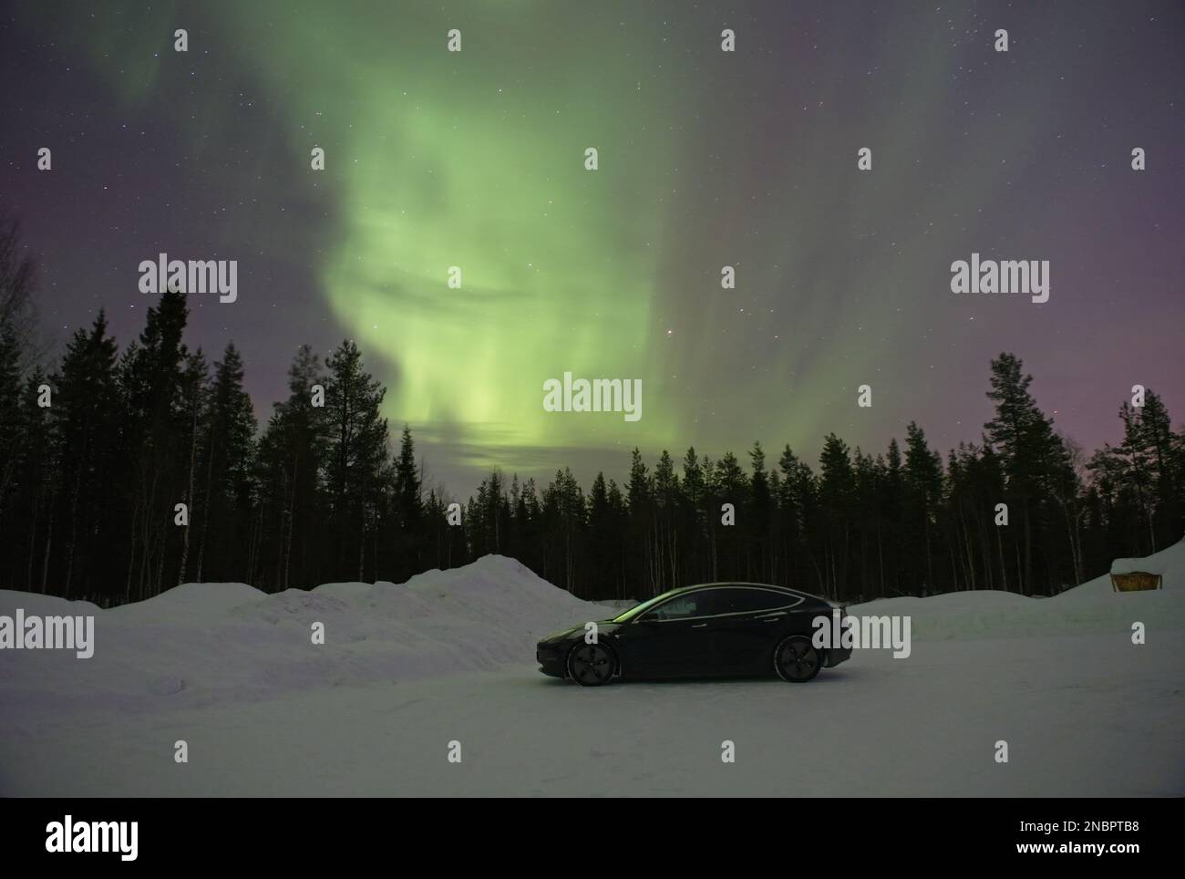 Kittila, Finland - Feb 12, 2023: Wonderful landscapes in Lapland ...