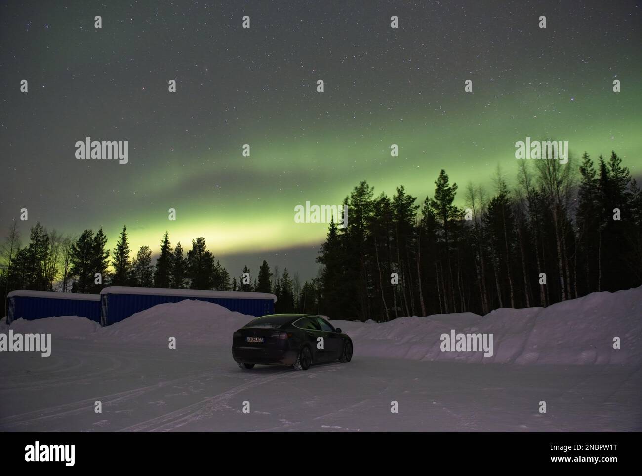 Kittila, Finland - Feb 12, 2023: Wonderful landscapes in Lapland ...