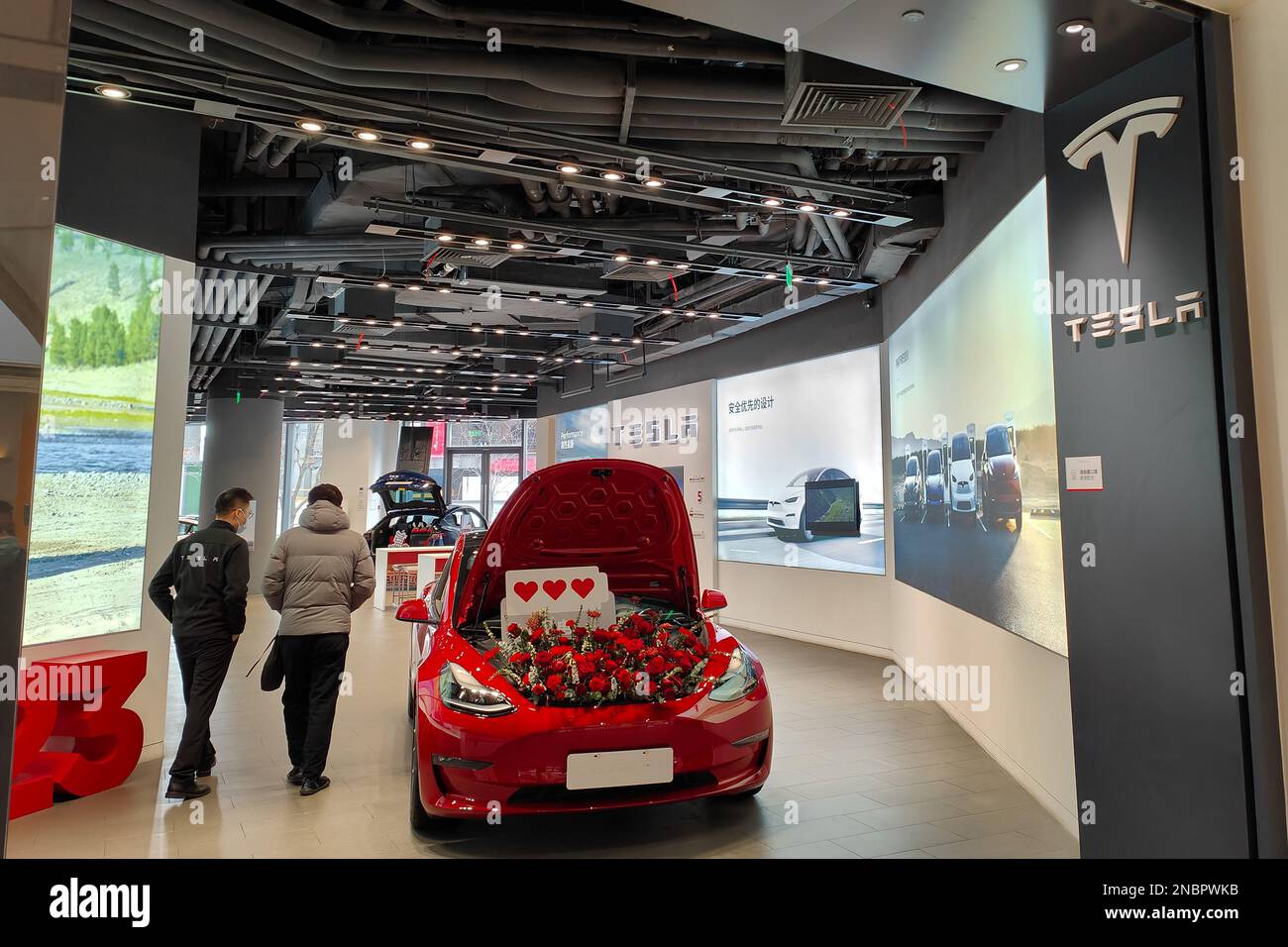 Tesla store in shanghai hi-res stock photography and images - Alamy