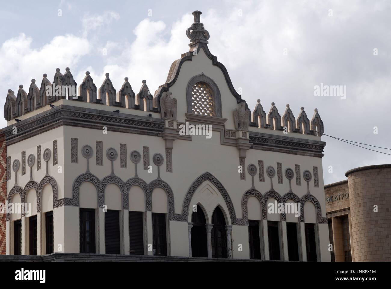 Greece, Dodecanese, Rhodes island the City Mandraki Italian era ...