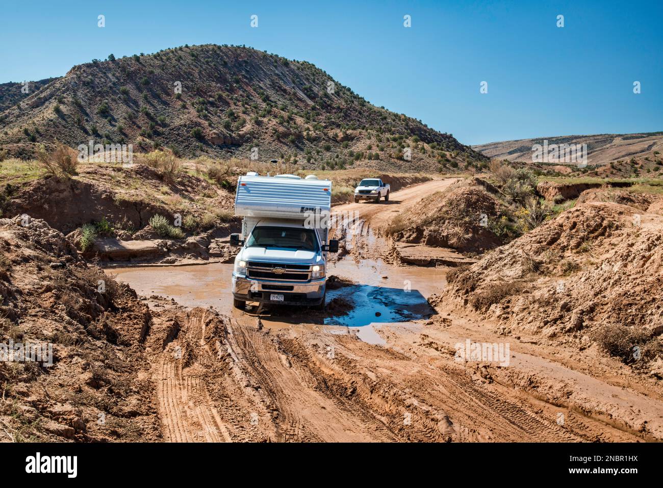 Flash flood water crossing at Buckskin Gulch, House Rock Valley Road ...