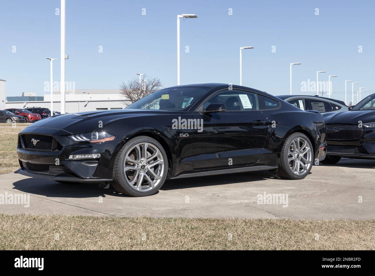 Cincinnati - Circa February 2023: Ford Mustang display at a dealership ...