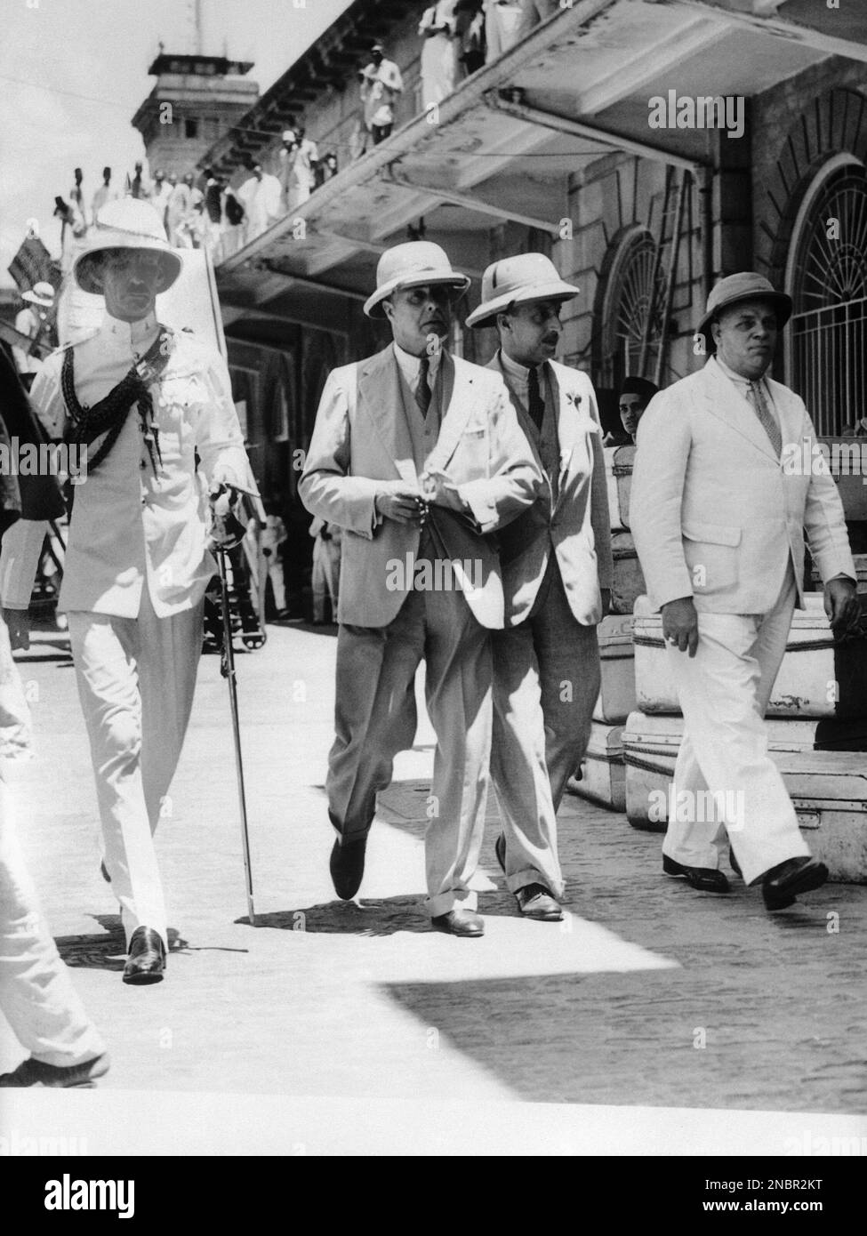 Sir John Woodhead, second from, left, the new Governor of Bengal ...
