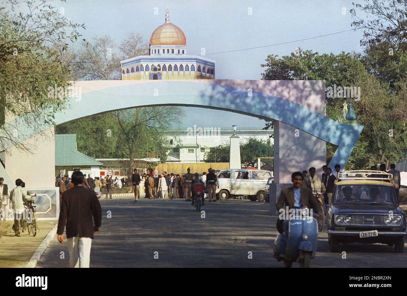 Preparations in Lahore for the Islamic Summit on Feb. 19, 1974, that ...