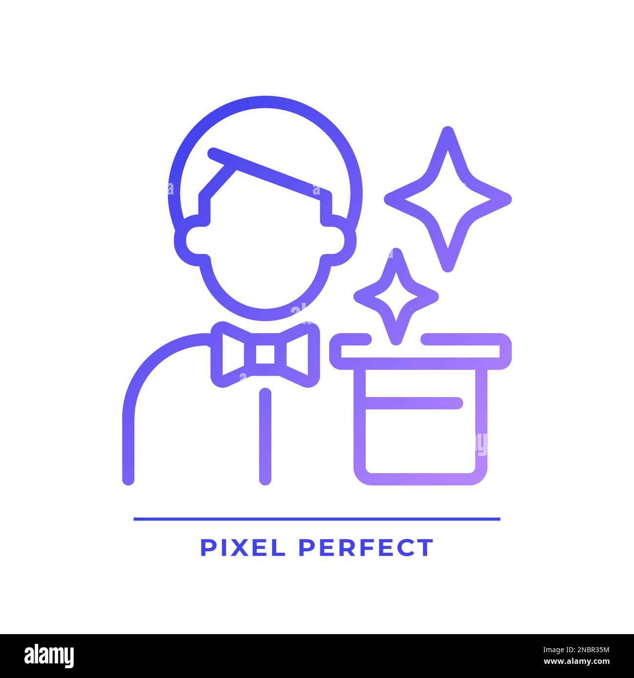 Magician pixel perfect gradient linear vector icon Stock Vector Image ... Magician pixel perfect gradient linear vector icon Stock Vector Image ...