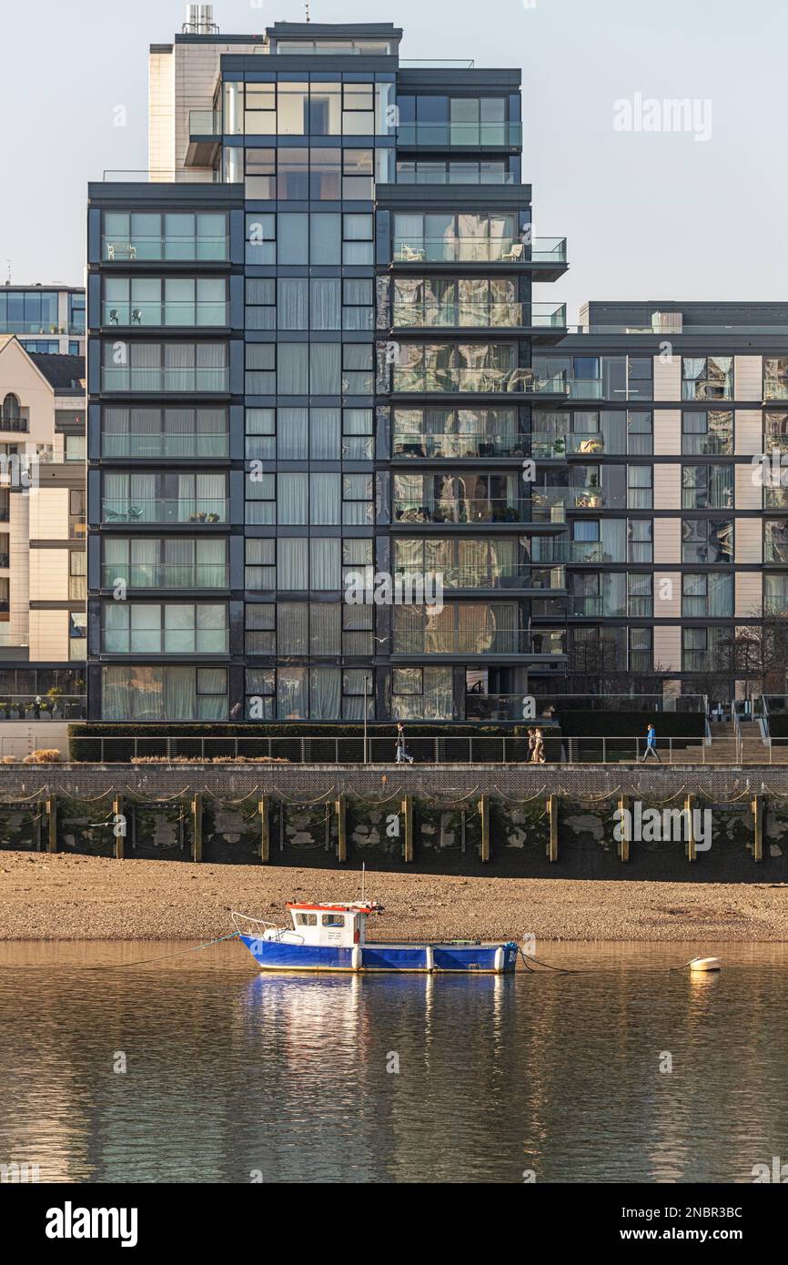 Claydon House. part of the Chelsea Waterfront Development, shot from ...