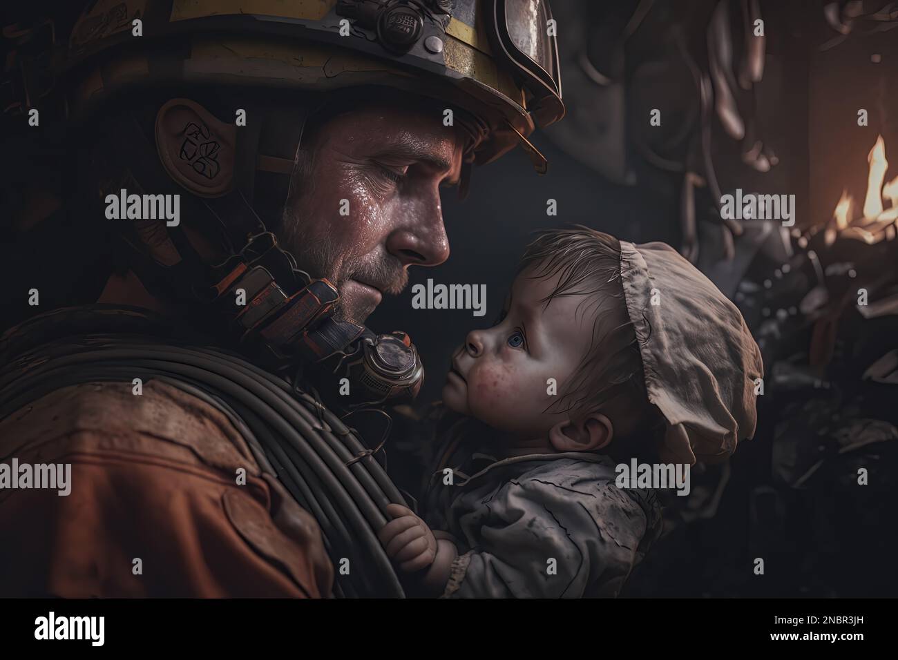 Baby rubble earthquake hi-res stock photography and images - Alamy