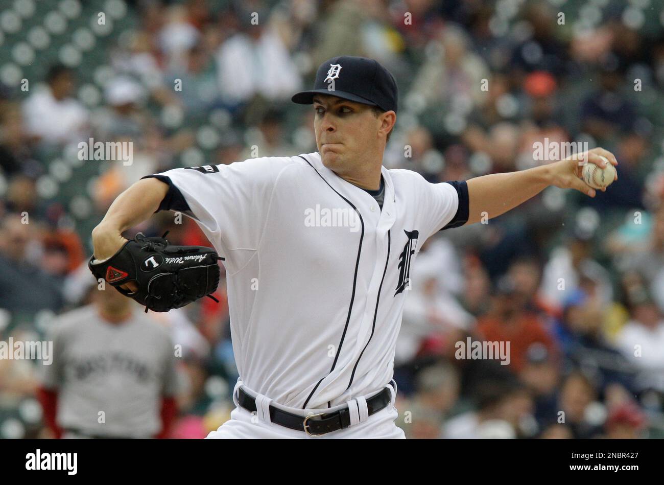 Detroit Tigers pitcher Adam Wilk throws during a baseball game against ...