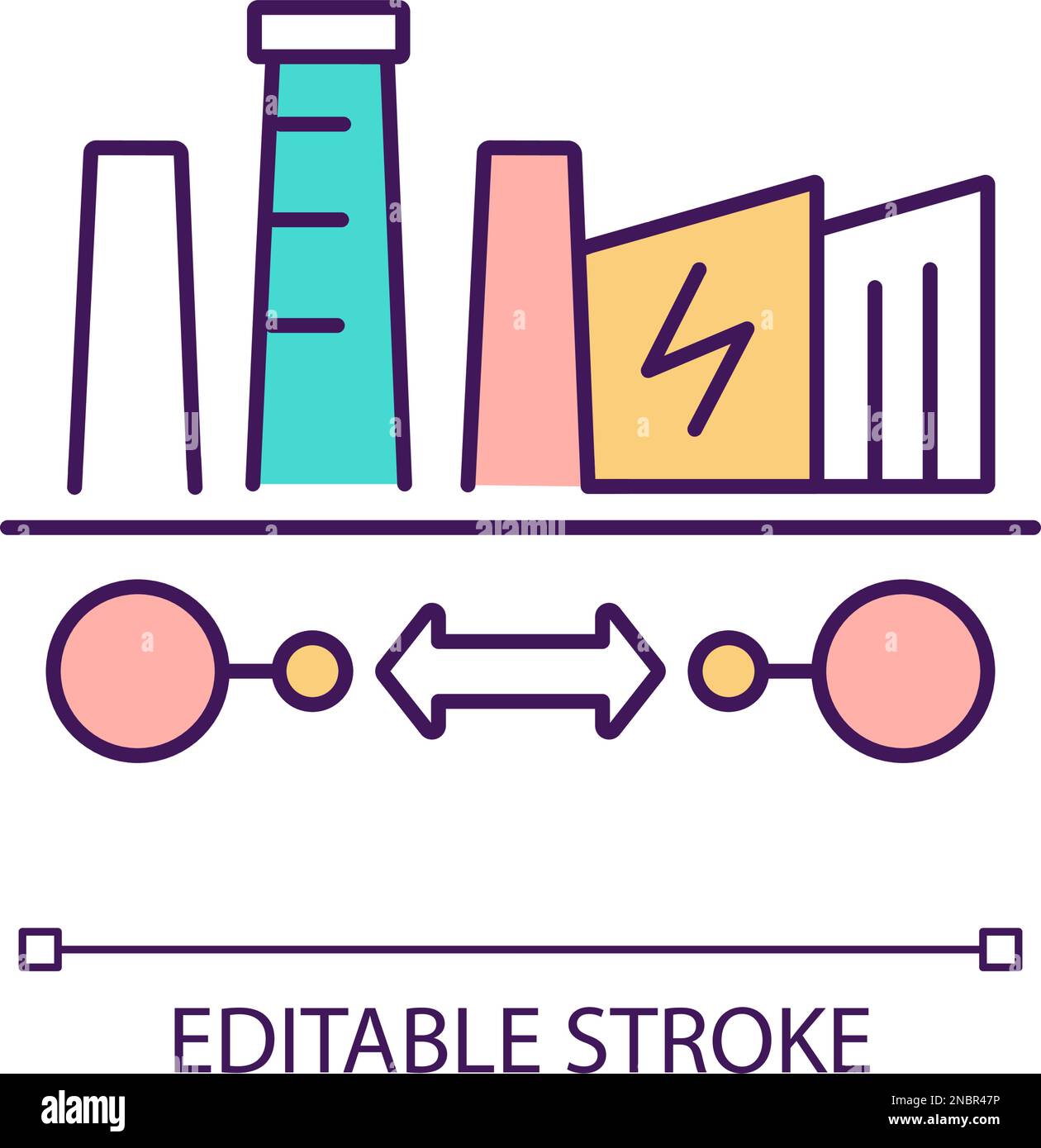 Plant size RGB color icon Stock Vector Image & Art - Alamy