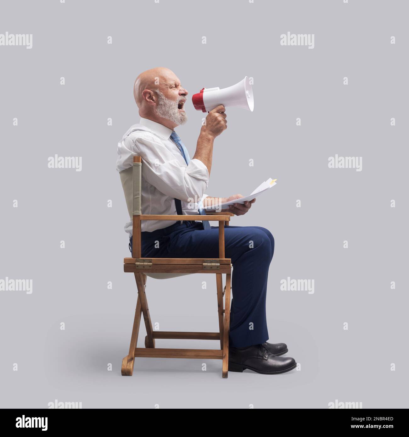 Film director megaphone hi-res stock photography and images - Alamy