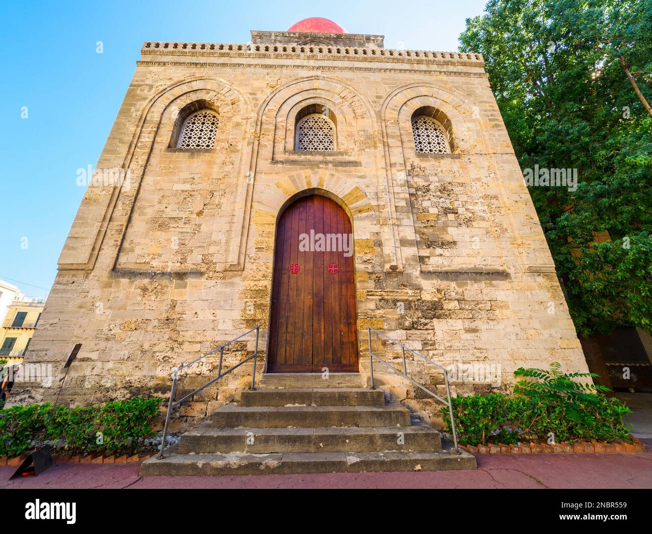 The Arab-Norman architecture style church of San Cataldo - Palermo ...