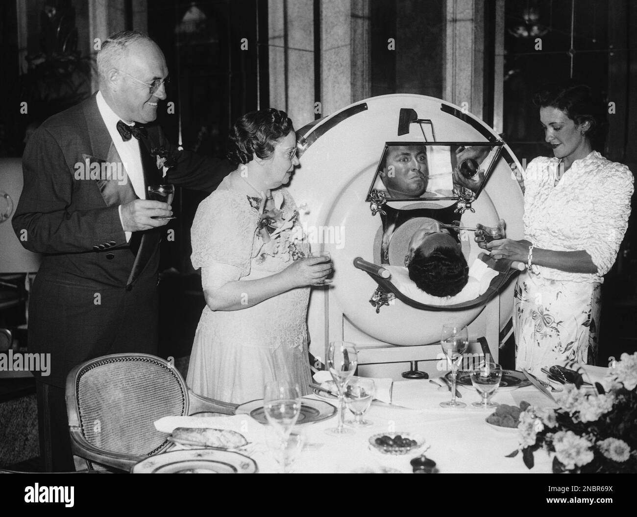 Fred Snite, the famous Man in the Iron Lung, gave a surprise party for ...