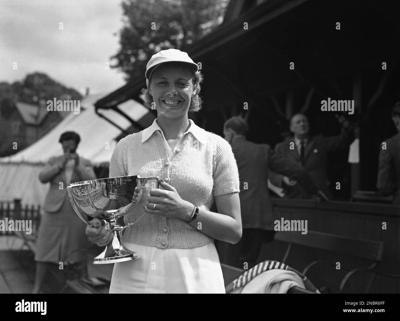 American tennis player Alice Marble with the Kent All-comers ...