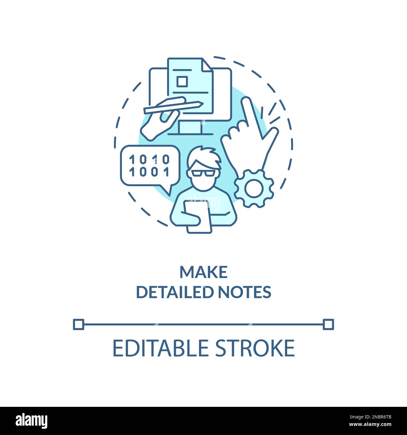 Practice notes Stock Vector Images - Alamy