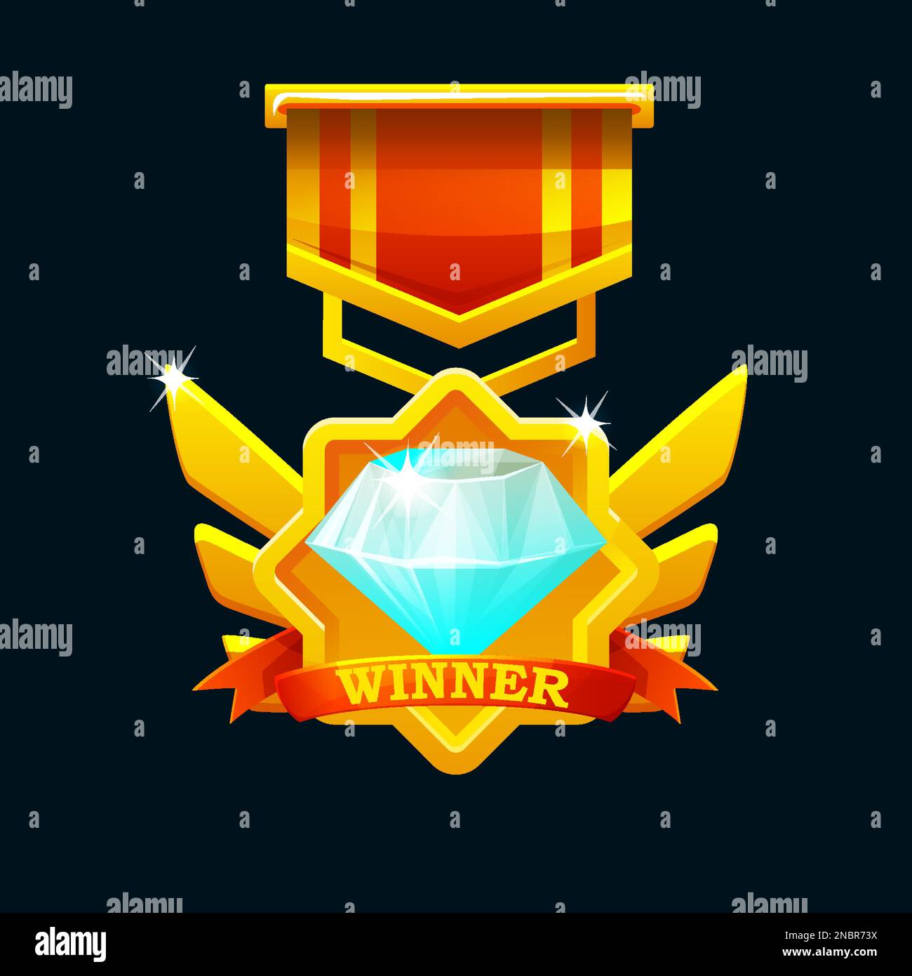 Game badges with Gem for game UI Stock Vector Image & Art - Alamy