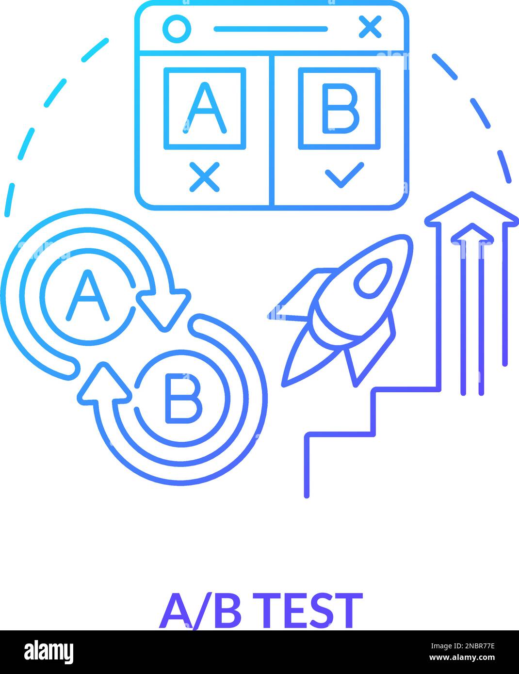 Test marketing strategy blue hi-res stock photography and images - Alamy