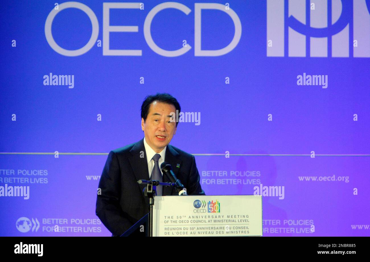 Japan's Prime Minister Naoto Kan delivers a speech at a session of the ... Japan's Prime Minister Naoto Kan delivers a speech at a session of the ...