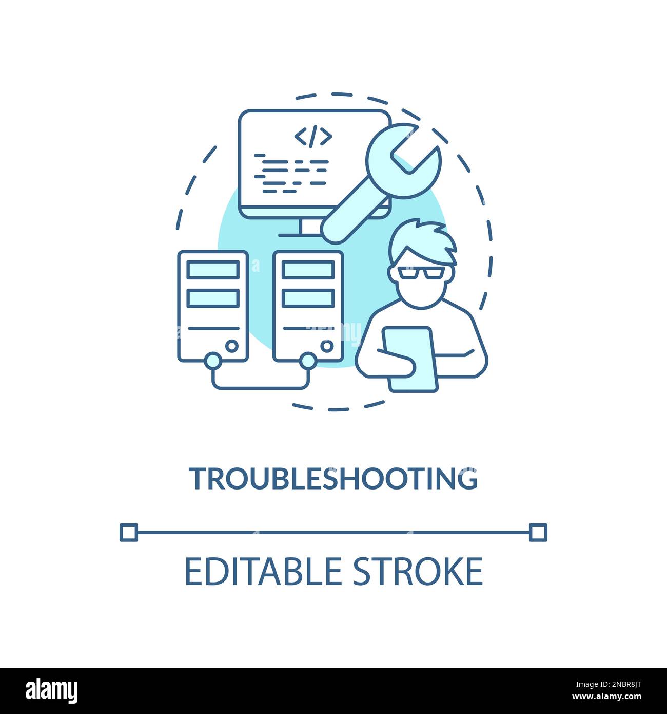 Troubleshooting symbol Cut Out Stock Images & Pictures - Alamy