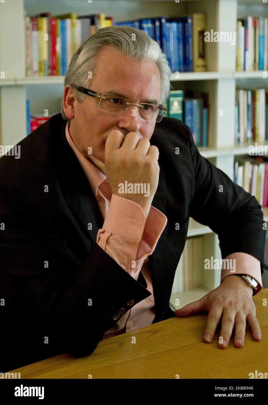 Spanish judge Baltazar Garzon during a an interview in Madrid, Thursday ...