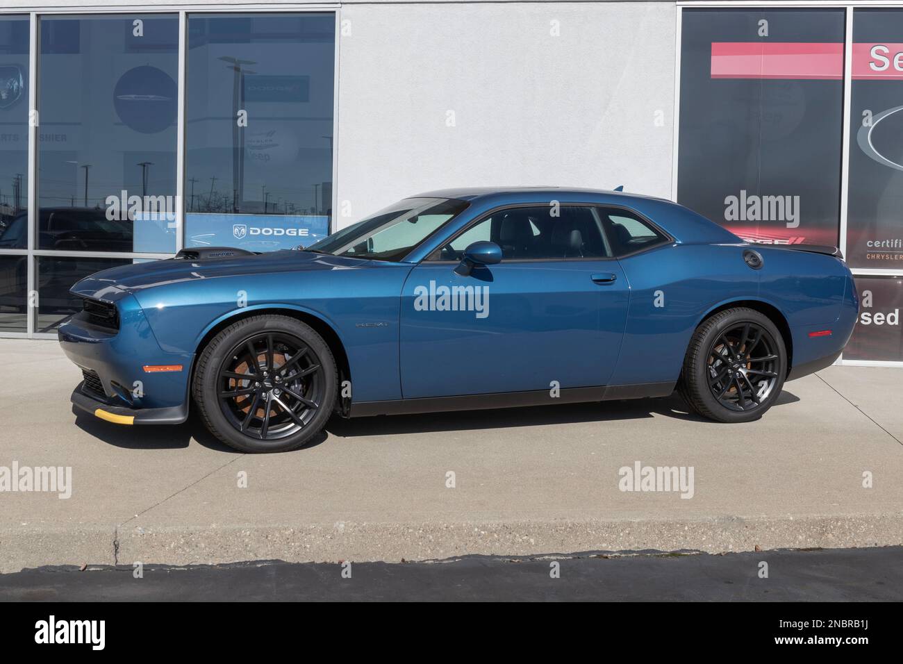 Cincinnati - Circa February 2023: Dodge Challenger display. Dodge ...