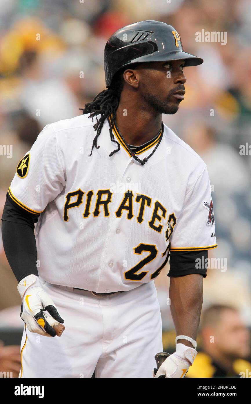 Pittsburgh Pirates' Andrew McCutchen (22) plays in the interleague ...