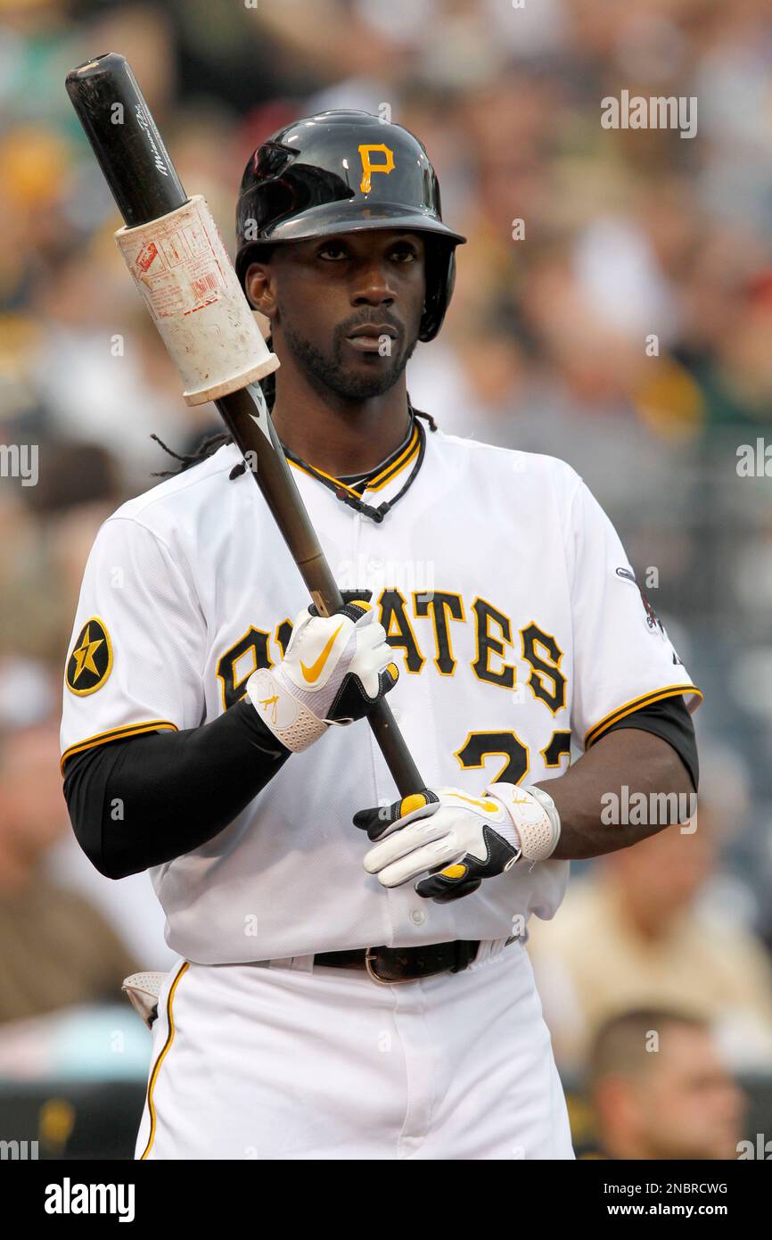 Pittsburgh Pirates' Andrew McCutchen (22) plays in the interleague ...
