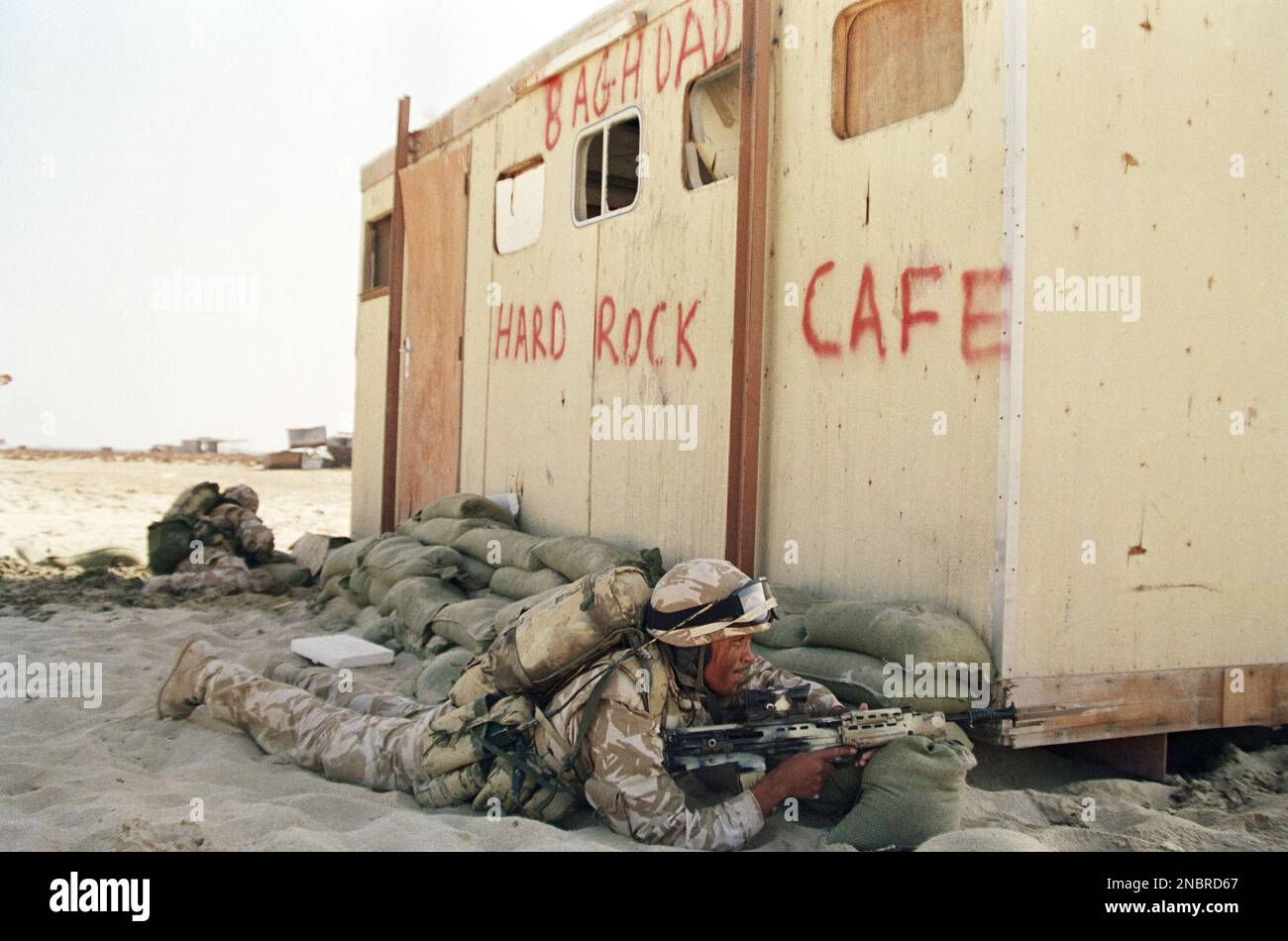 British soldiers with C Company, 1st Battalion of the Staffordshire ...