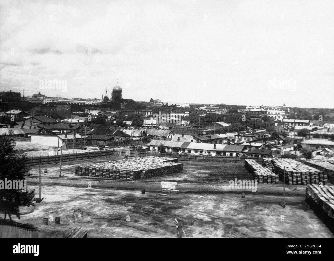 The industrial section of Harbin, Metropolis of Manchuria, now occupied ...