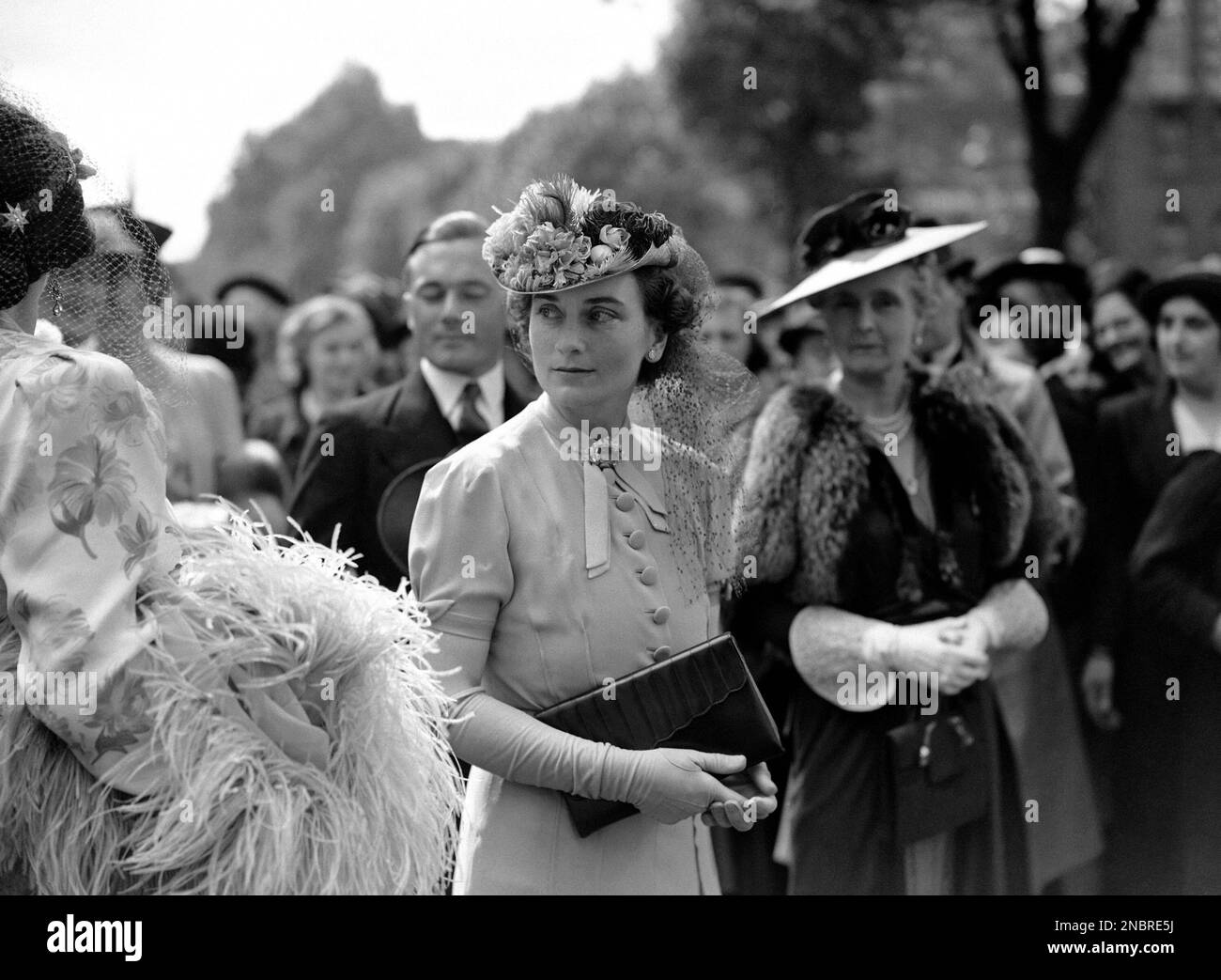 The Duchess of Gloucester leaving St. Margaret’s Church, Westminster ...