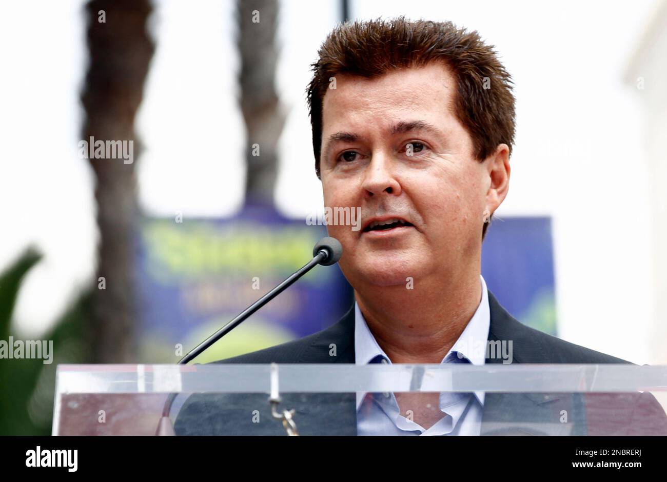 Entertainment producer Simon Fuller speaks before receiving a star on ...